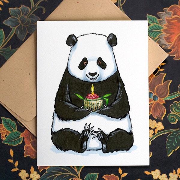Panda Birthday Card - Etsy
