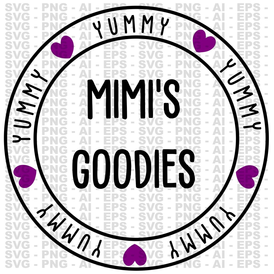 Mimi's Goodies/stash Labels Svg - Etsy