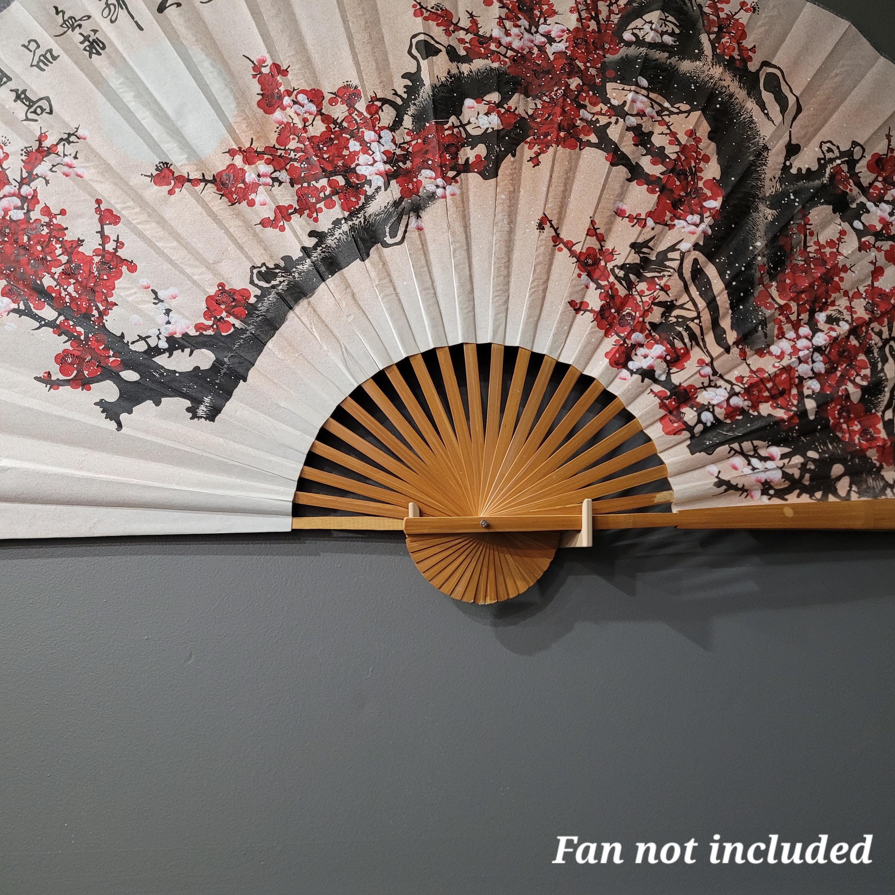 Large Decorative Fan Wall Display - Etsy