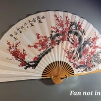 Large Decorative Fan Wall Display - Etsy
