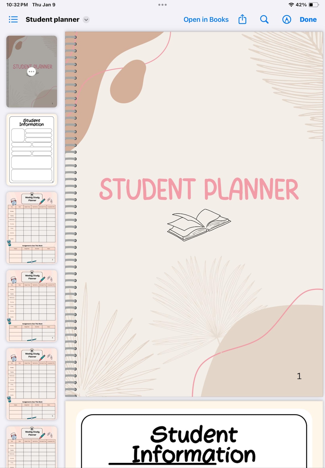 Student Planner, Planner, Study, Student, Academic, Weekly, Simple ...