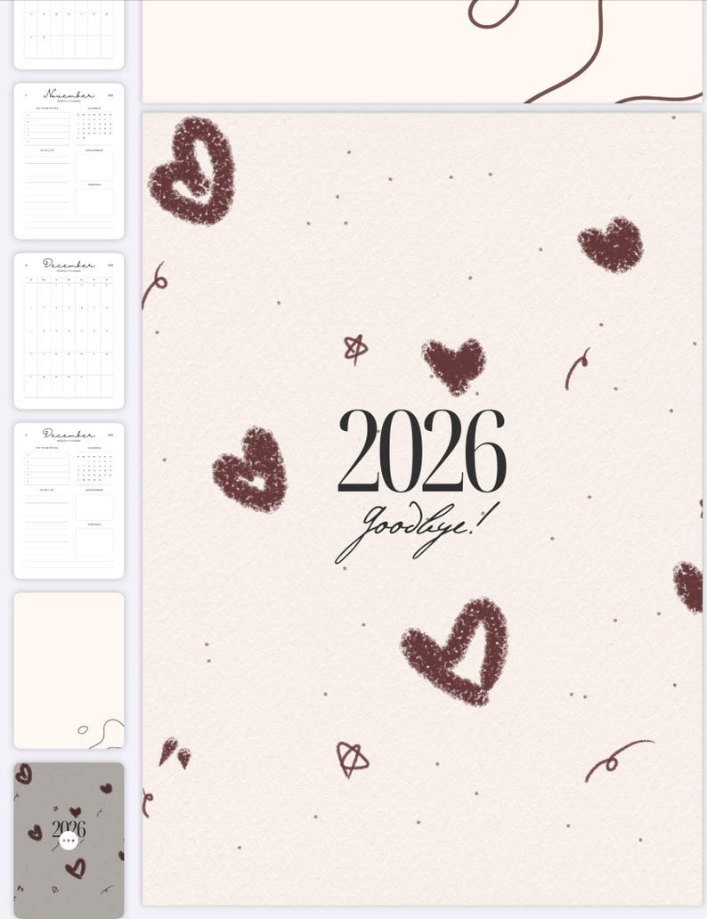 2026 Digital Calendar Planner, iPad Planner for Goodnotes or Notability ...