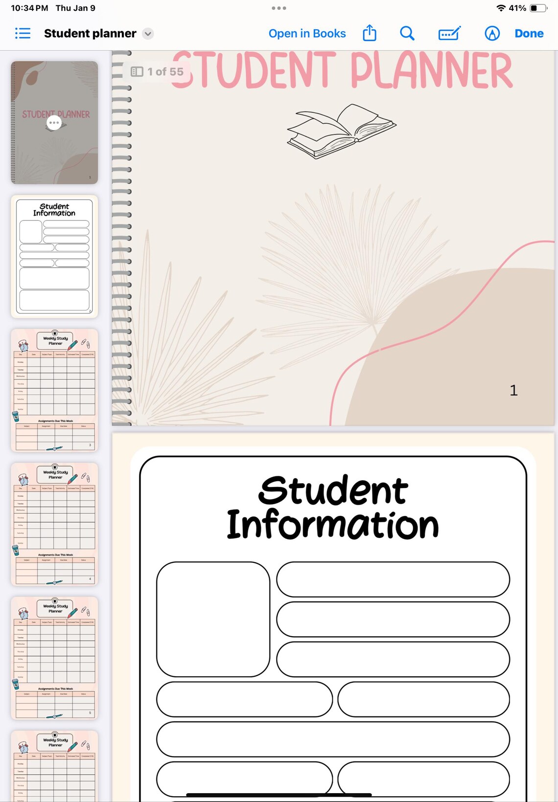 Student Planner, Planner, Study, Student, Academic, Weekly, Simple ...