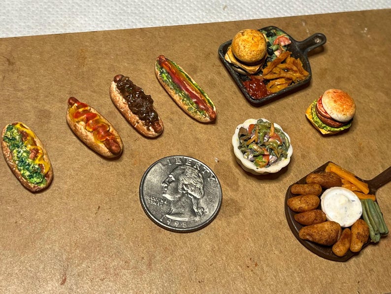 Handmade Dollhouse Miniature Food - Fast Food! 1:12 Scale Miniature ...