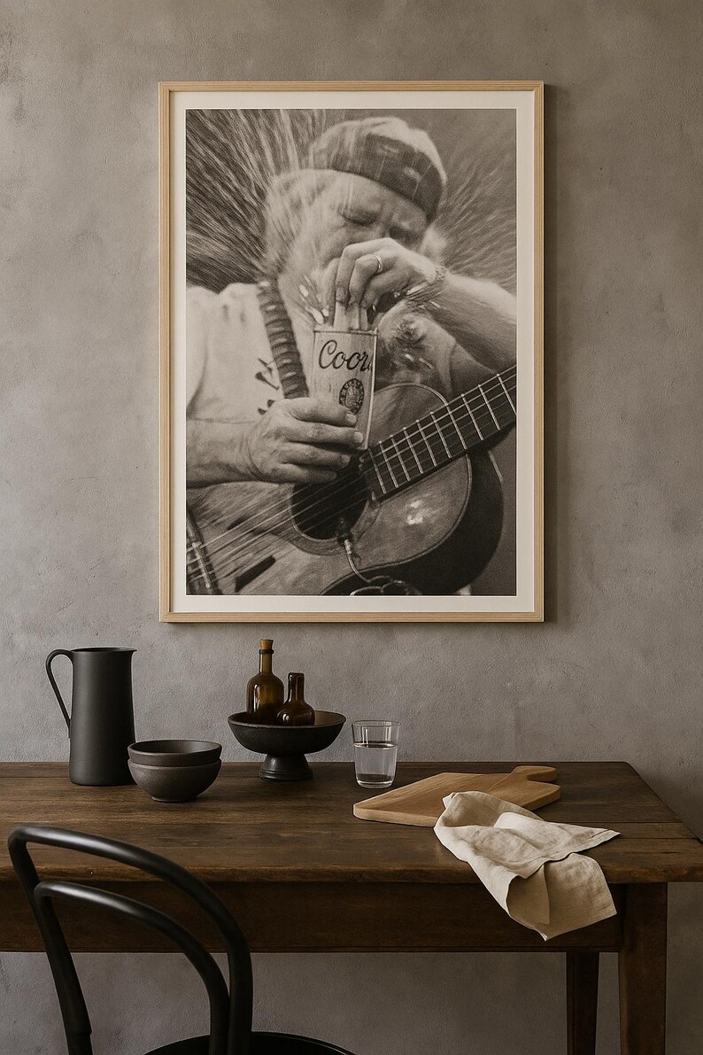 Exploding Coors Can – Black & White Retro Concert Photography Poster ...