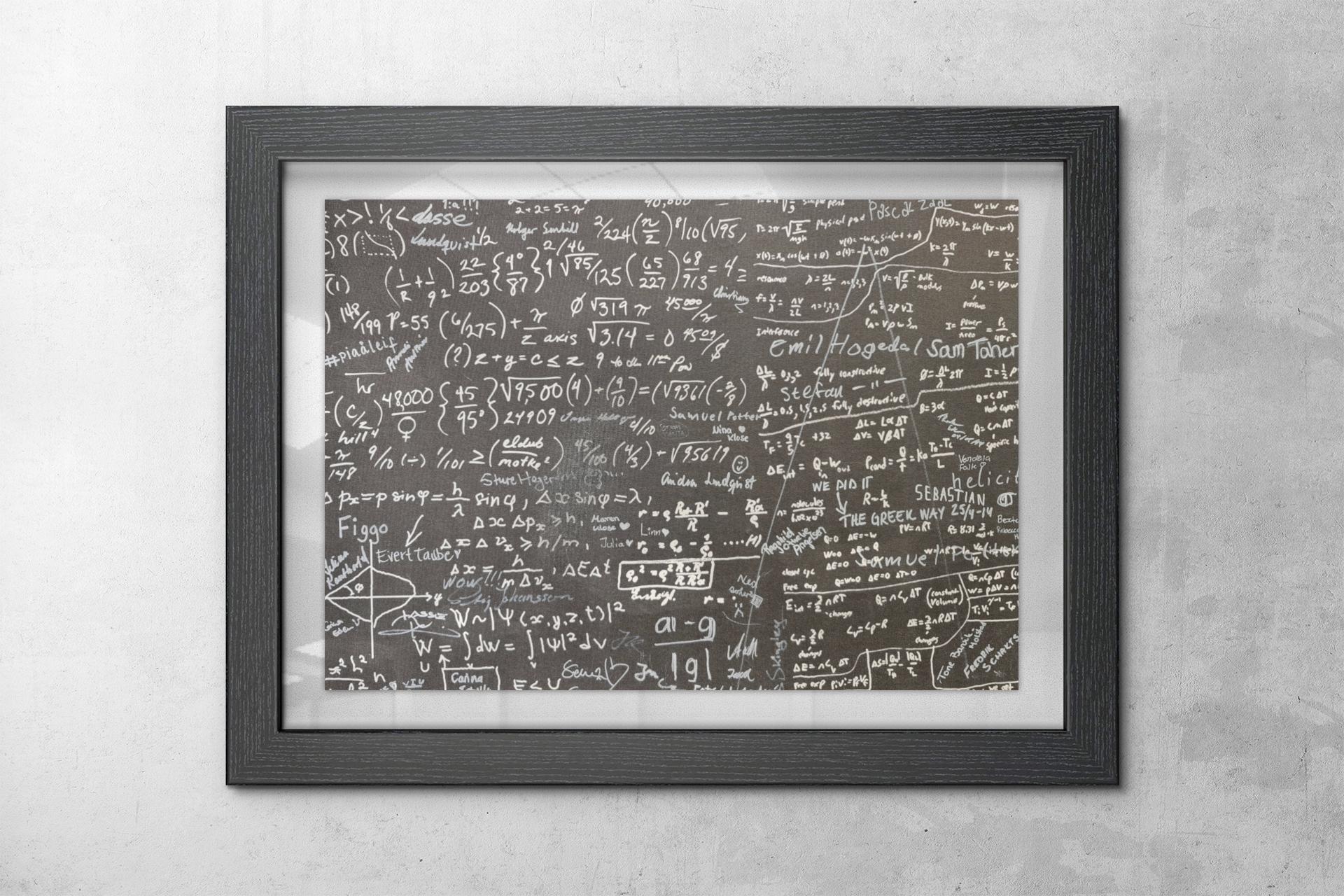 Math Wall Art | Abstract Equations Poster | STEM Student Gift | Physics ...
