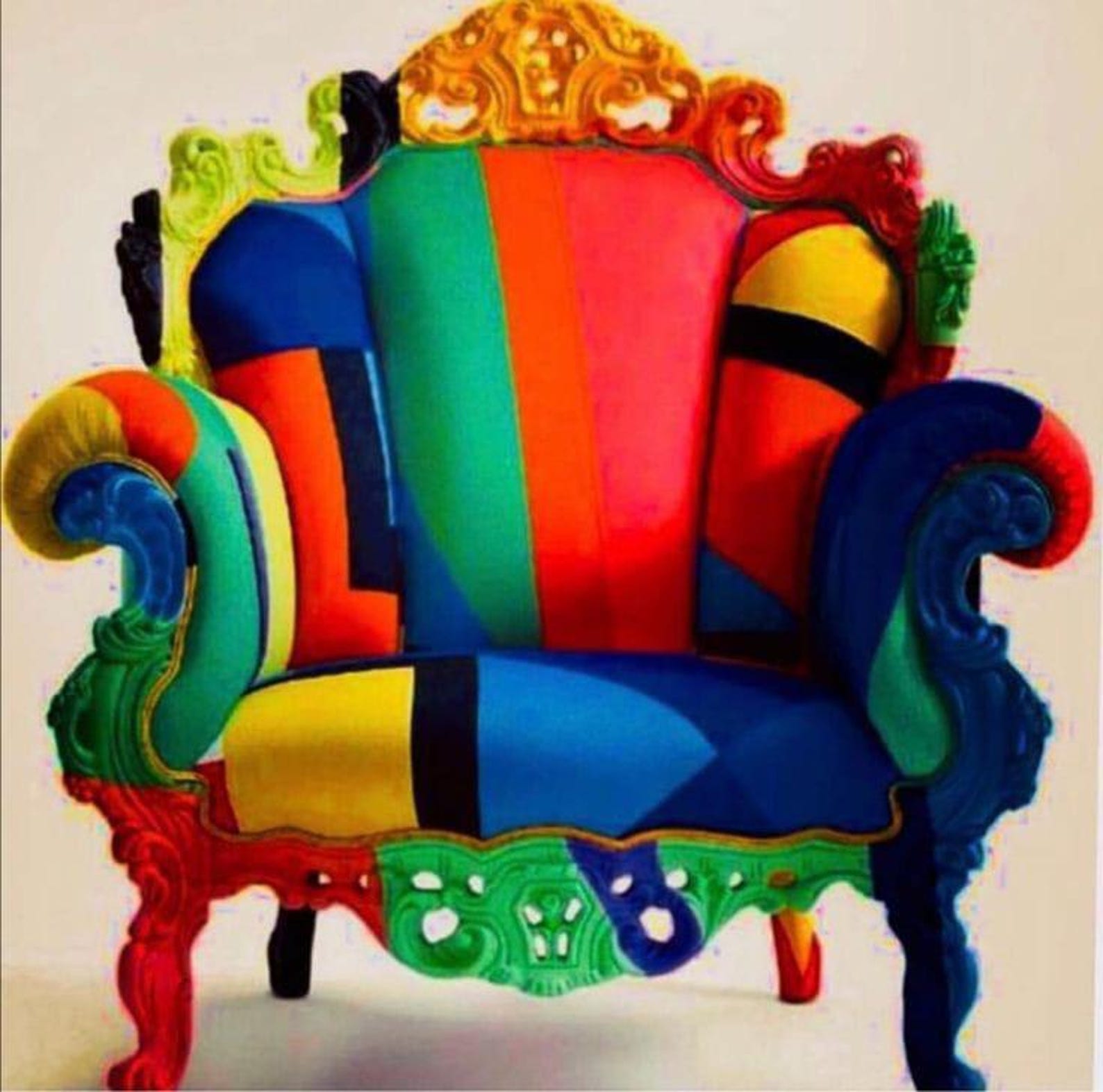 Colorful Armchair, Love Seat, Modern Chair, Home Furniture, Relaxation ...