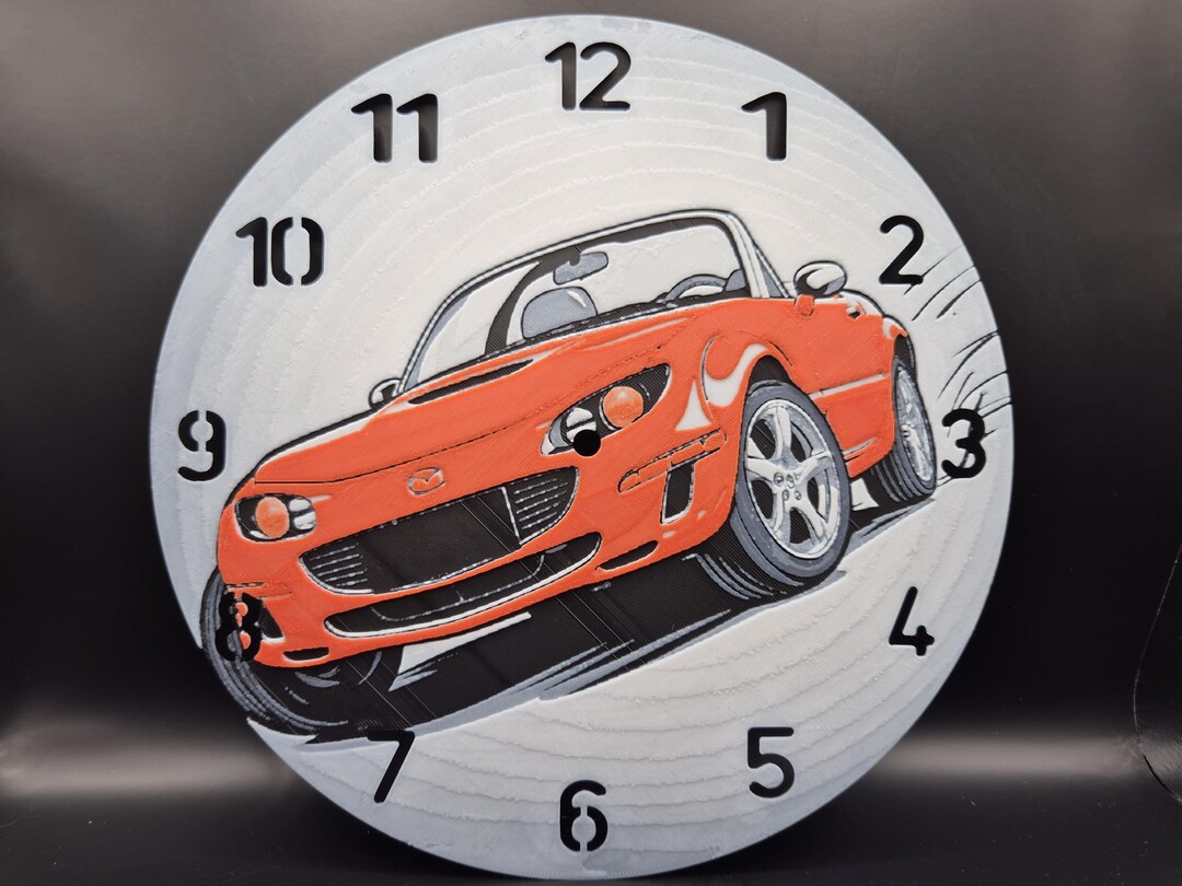 Mazda MX5 - 3d Printed Clock - Etsy