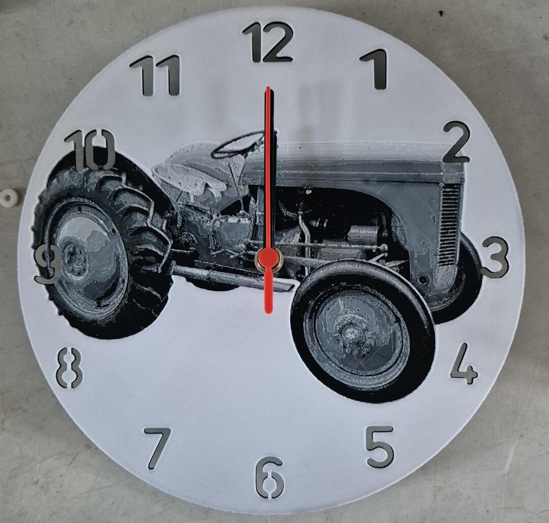 3d Printed Clock Vintage Ferguson Tractor - Etsy
