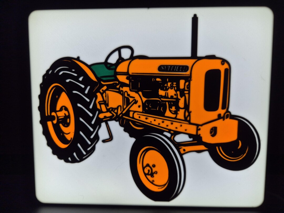 Nuffield Universal Tractor - 3d Printed LED Lightbox - Etsy UK