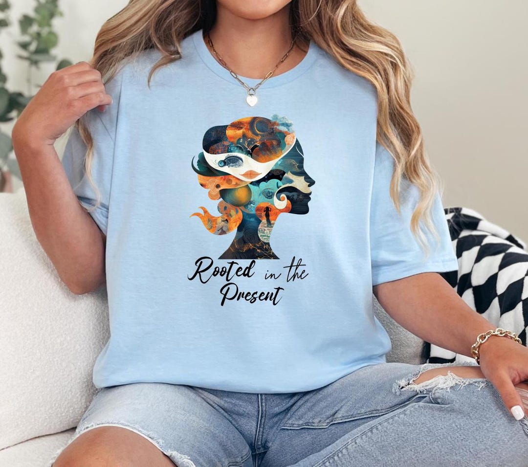 Mindfulness Shirt, Present Moment Shirt, Zen Tee, Spiritual Gift, Soul ...