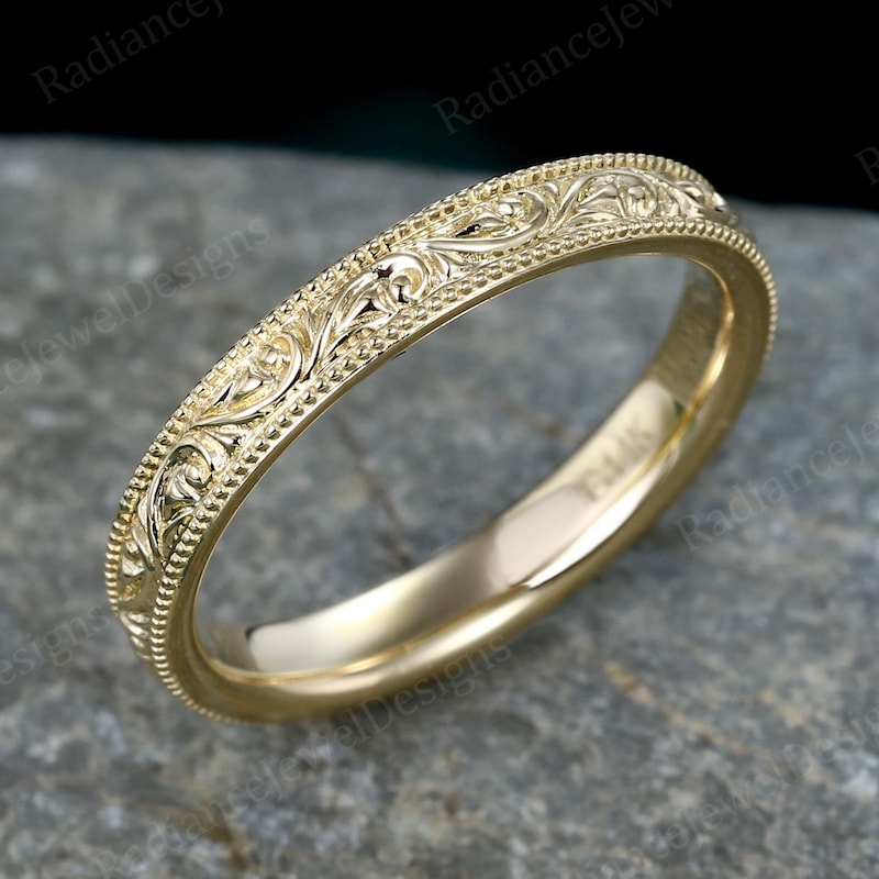 3/4 Eternity Filigree Band - Etsy