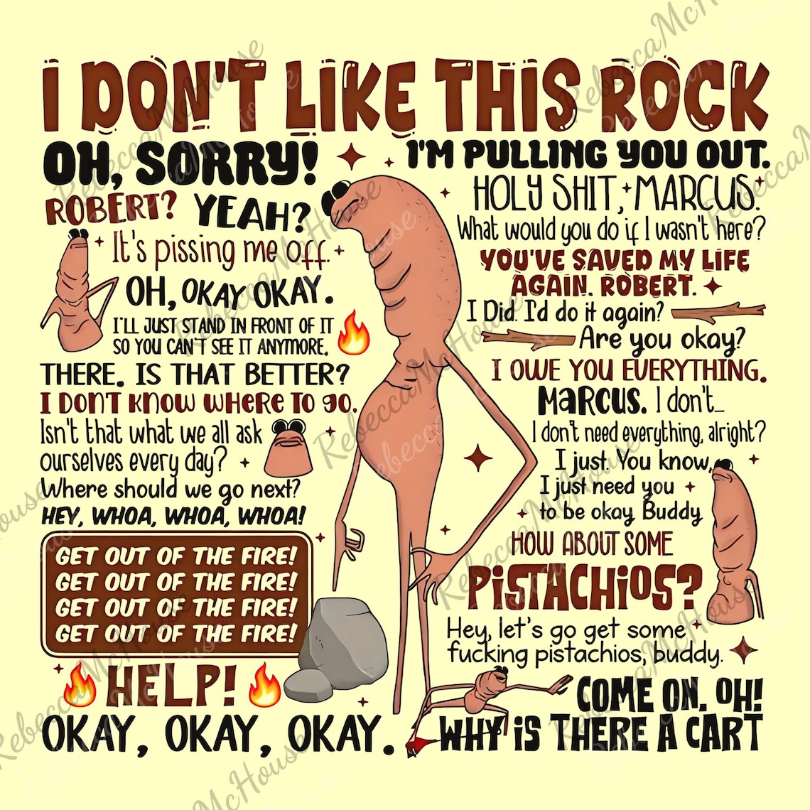 I Dont Like This Rock Png, Funny Marcus Robert Quote Svg, Marcus the ...
