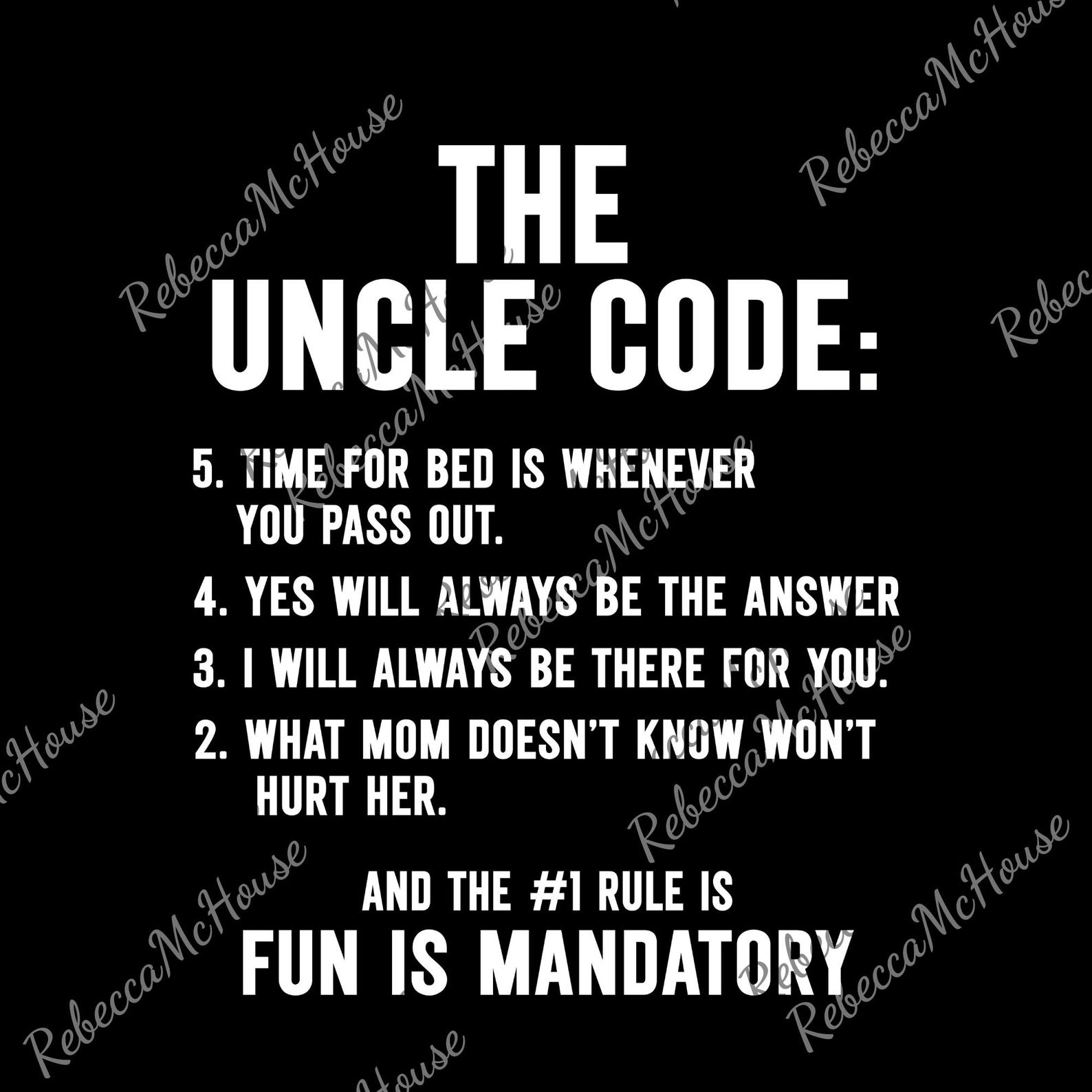 Funny Uncle Png, Uncle Code Rules Svg, Family Humor Png, Gift for Uncle ...