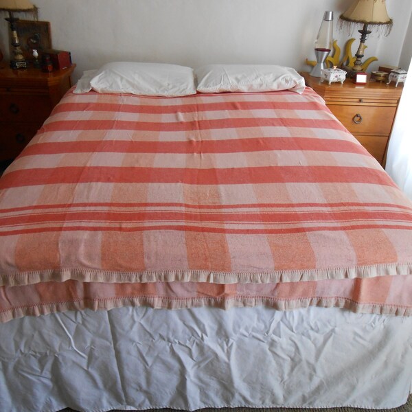 Striped Wool Blanket - Etsy