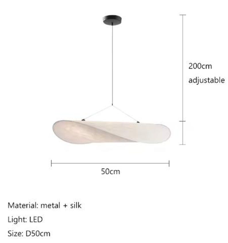 Handmade Silk Led Chandelier Living Dining Room Bar Home Decor Bedroom ...