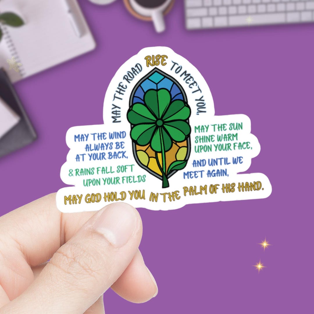 Irish Blessing Sticker, Inspirational Sticker, Irish Sticker, St ...