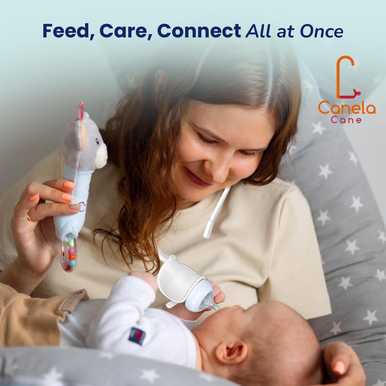 Hands-free Baby Feeding, Multitask While Bottle Feeding, Canela Cane ...