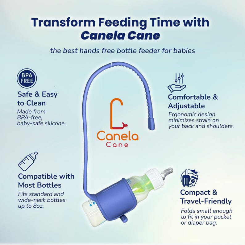Hands-free Baby Feeding, Multitask While Bottle Feeding, Canela Cane ...