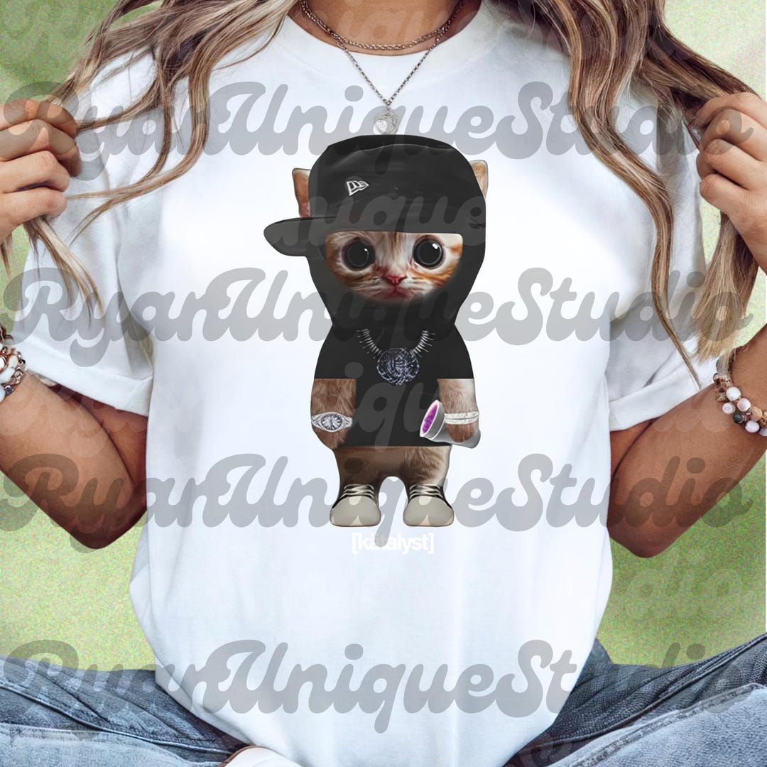Meme Yeat Kitty Cat Png, Retro Cat Png, Gen Z Joke Digital Download ...
