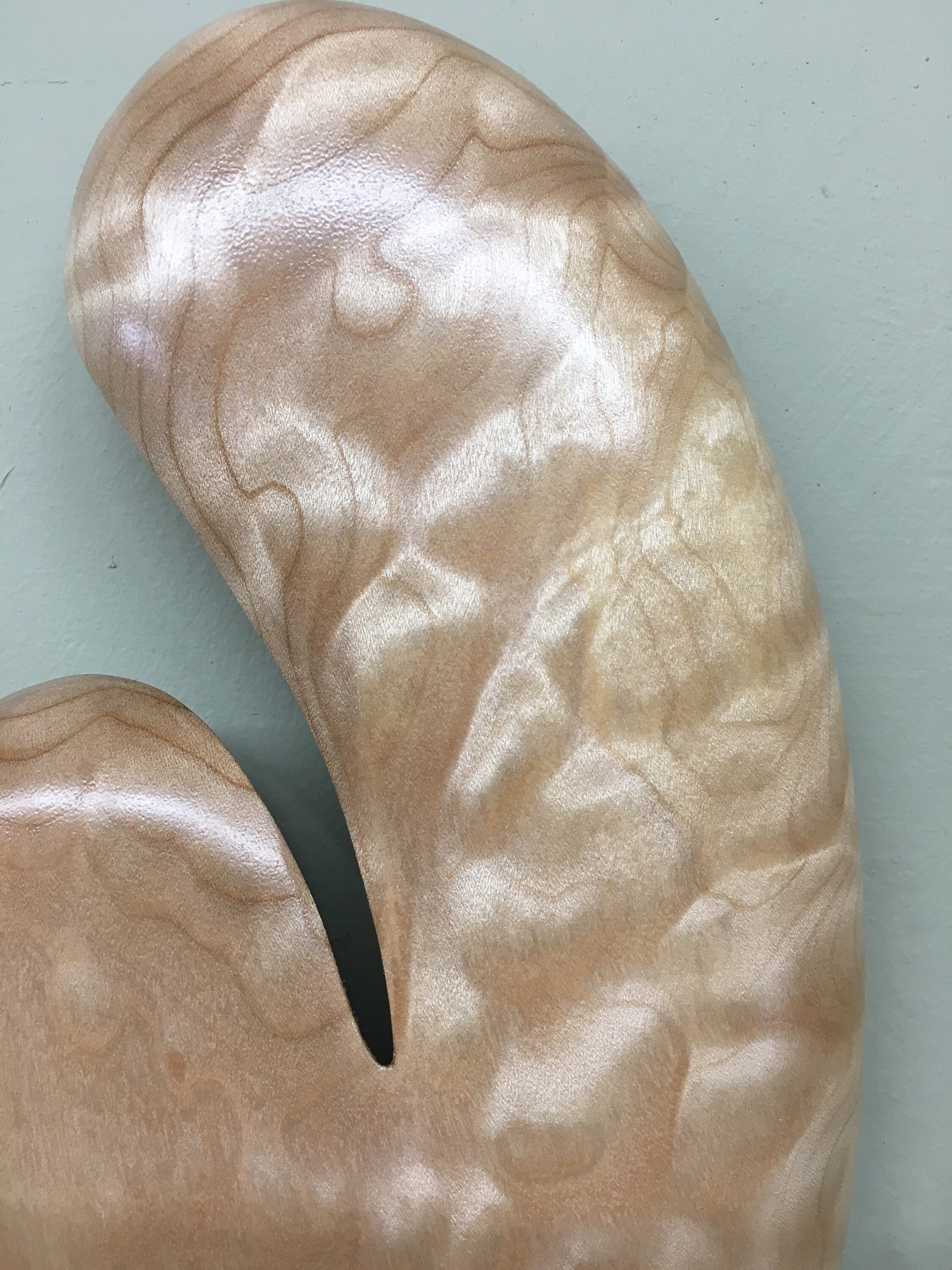 Wooden Heart art wood carving sculpture Wedding Gift present