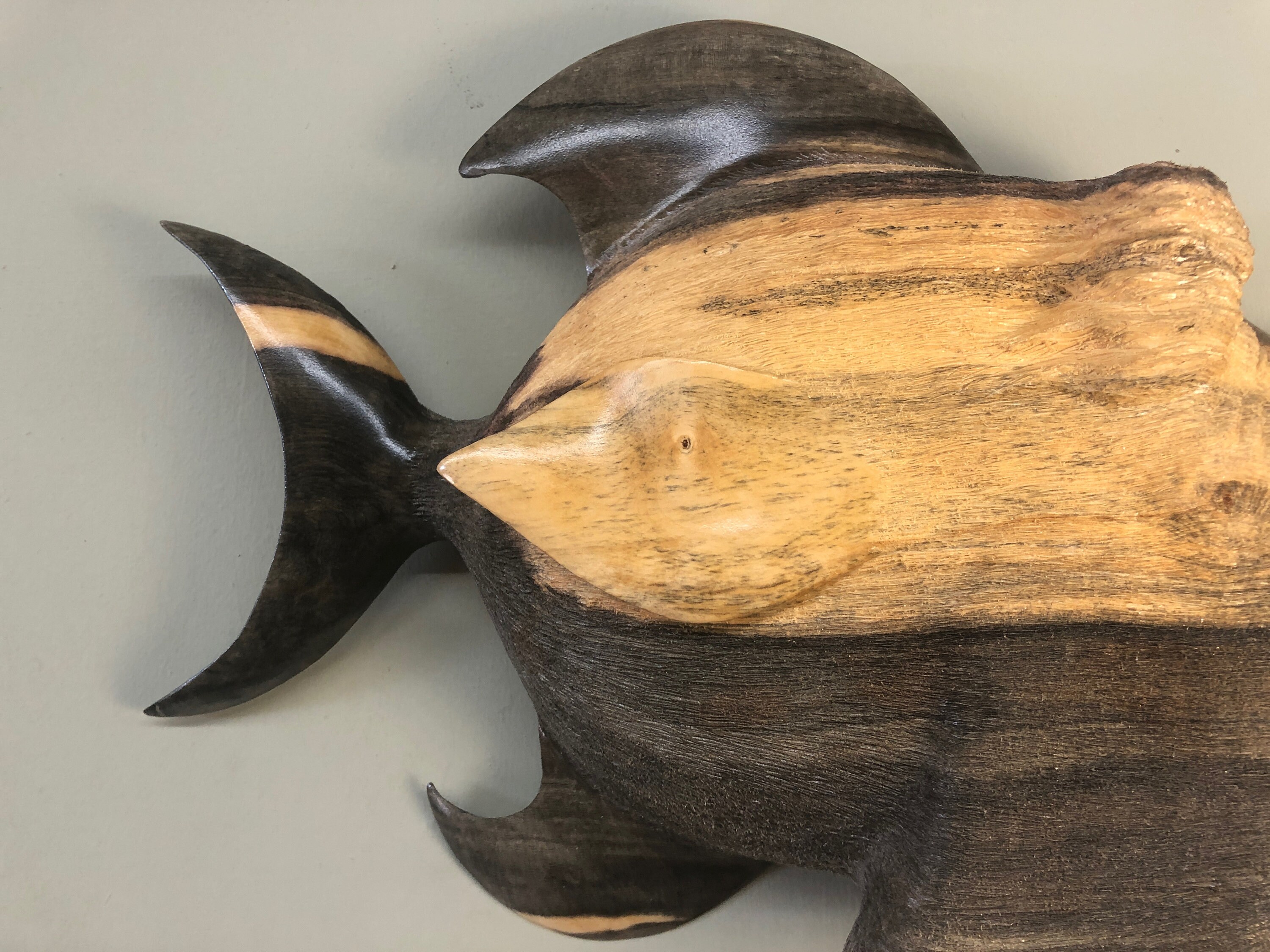 Fish Wood Carving Art For Sale at Dennis Marquis blog