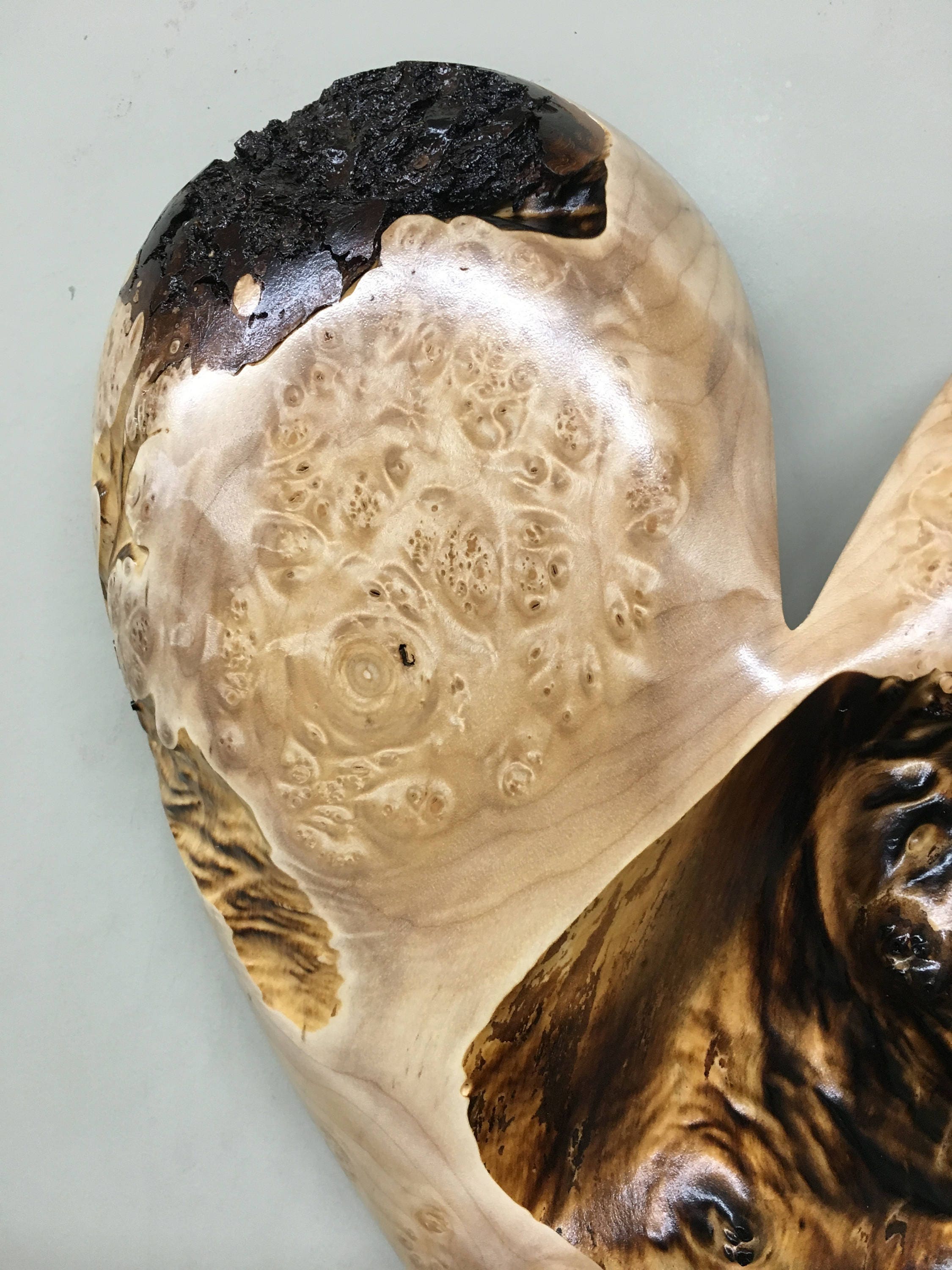 Heart art wood carving personalized 50th wood Anniversary gift ...