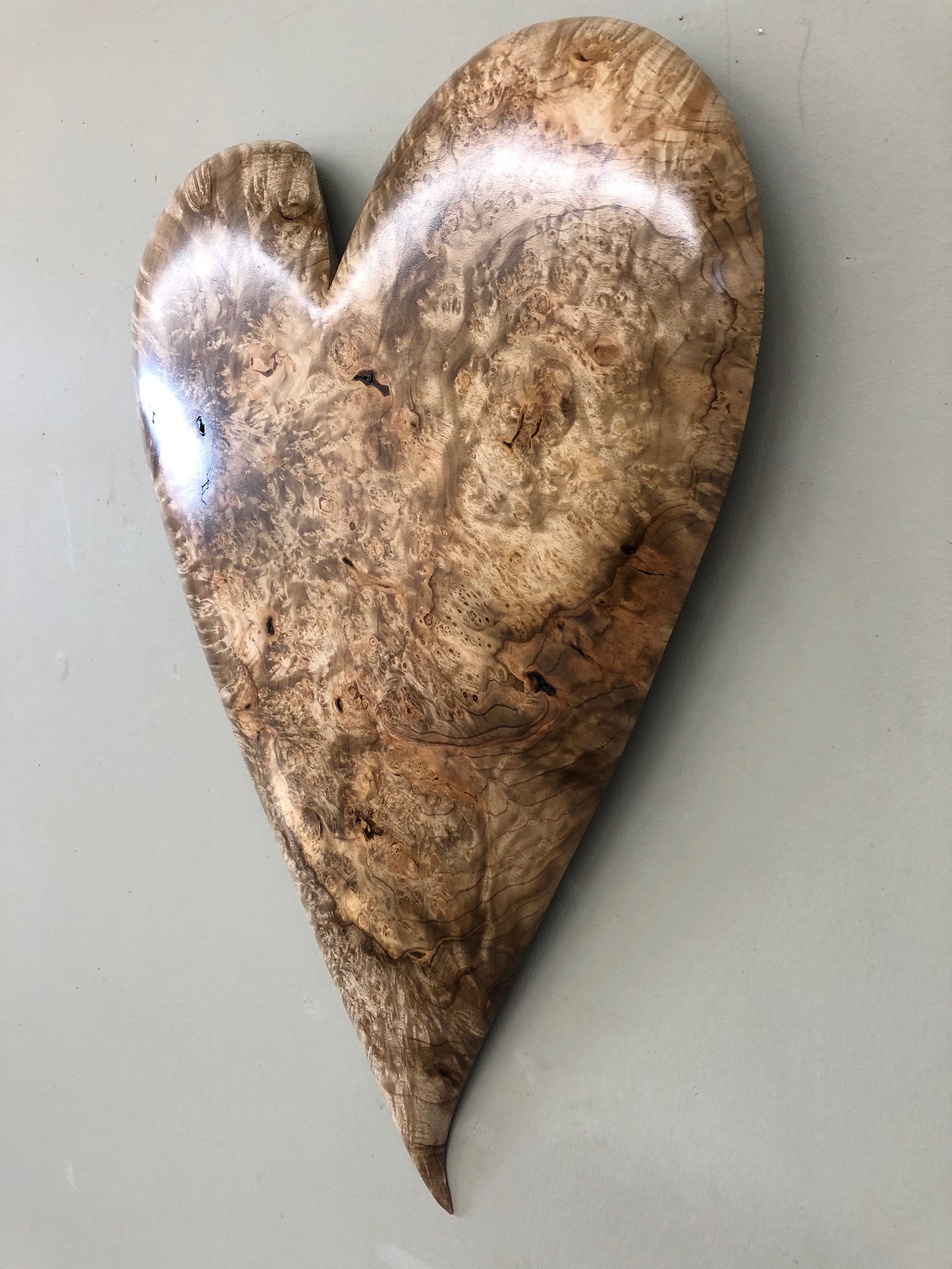 Valentines gift present personalized wood hearts wood carving