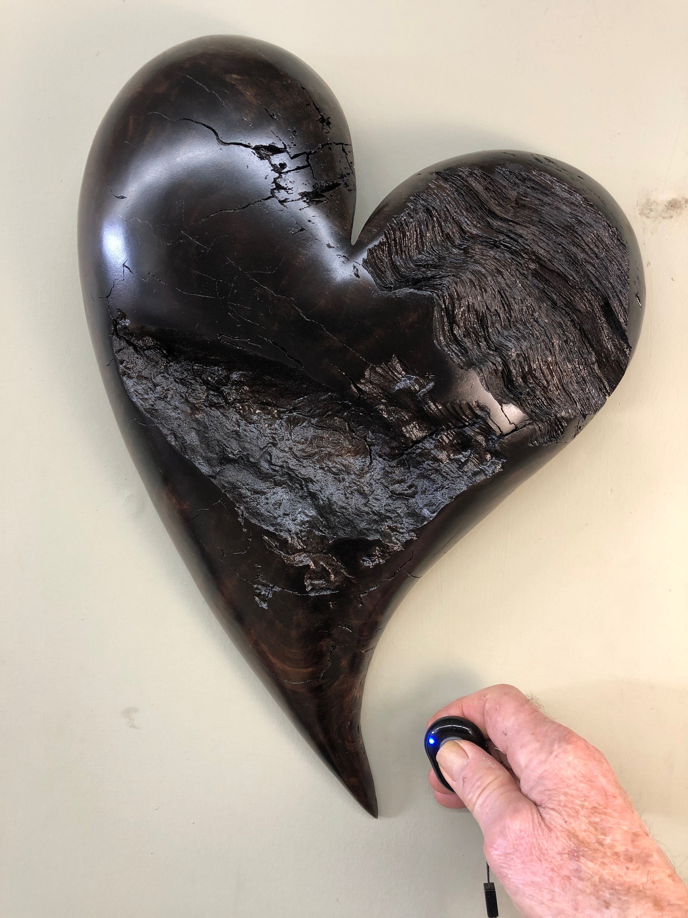 Heart personalized Redwood 5th wood Anniversary gift present wooden ...