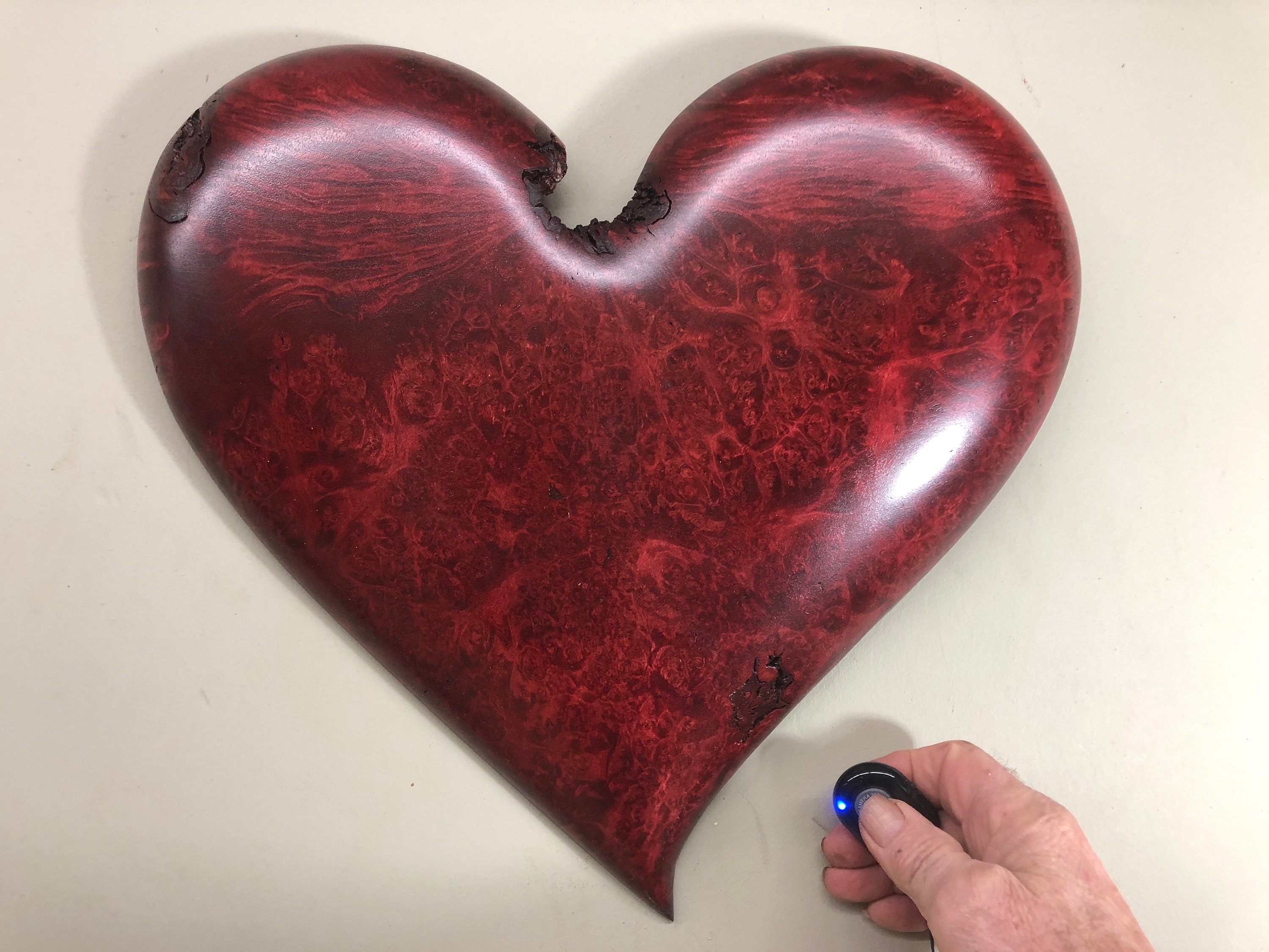 Personalized wood Heart wood carving unique Valentine gift present