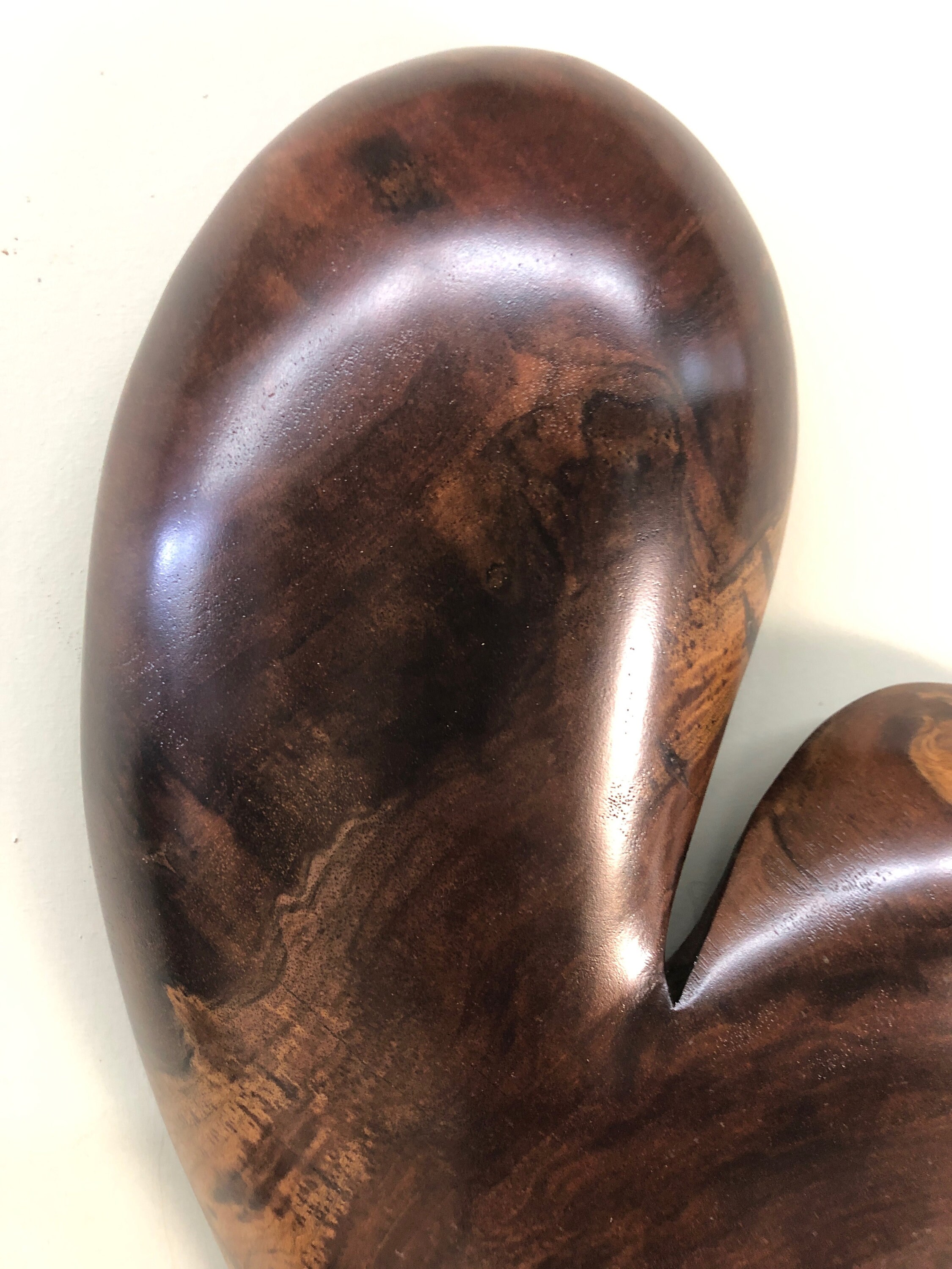 Heart art wooden wood carving personalized 5th Anniversary gift present