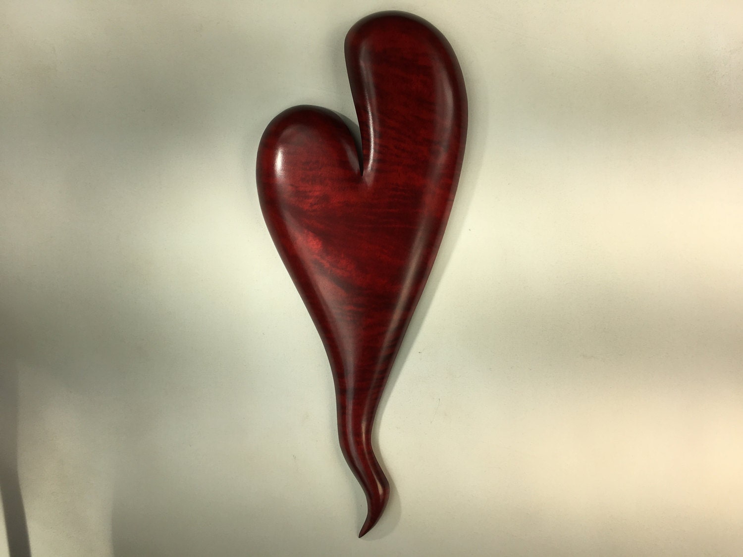 Red wood heart unique Personalized best Present ever Wood Carving by ...