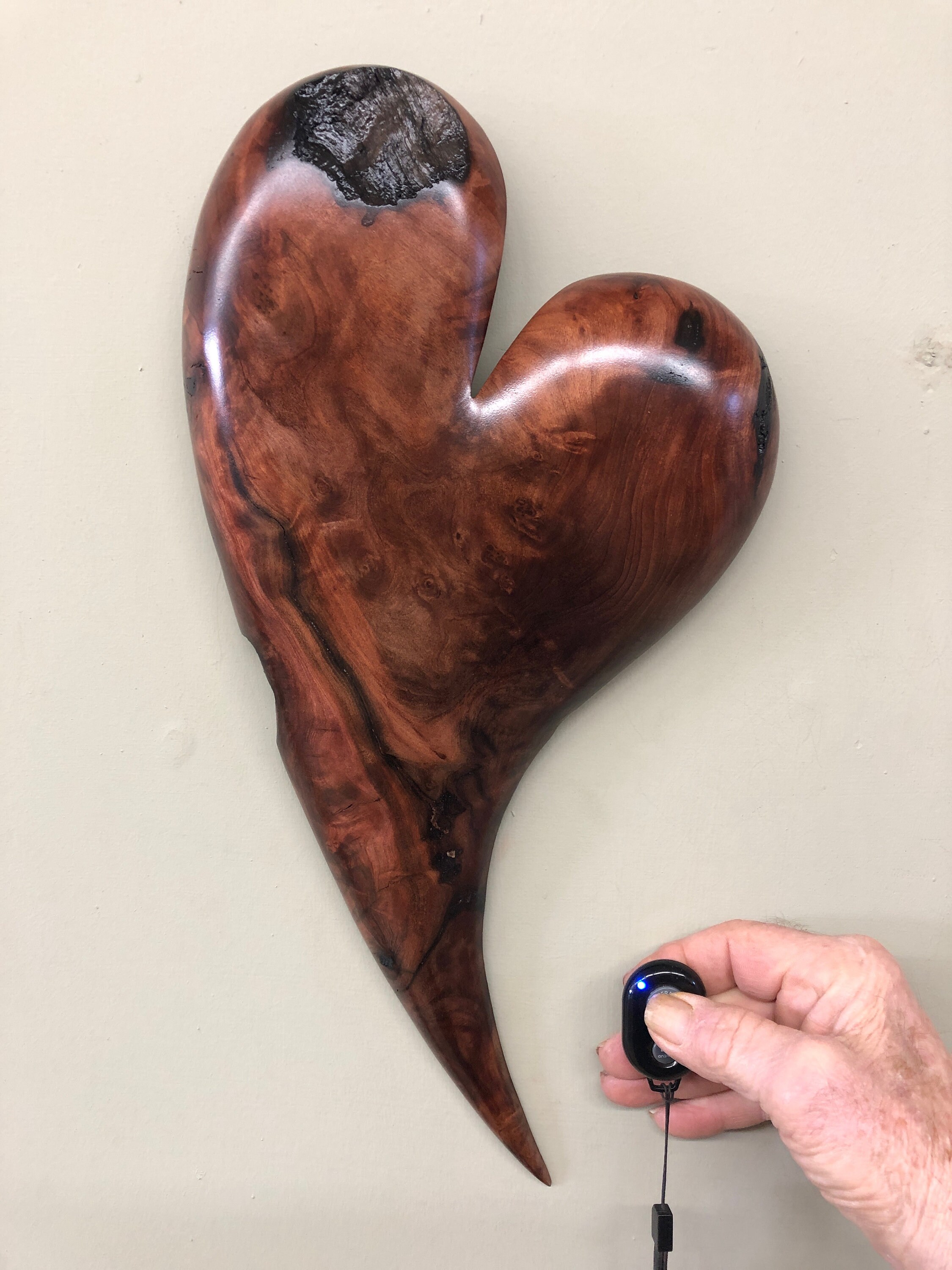 Personalized Redwood Wedding gift present wooden wall heart art wood ...