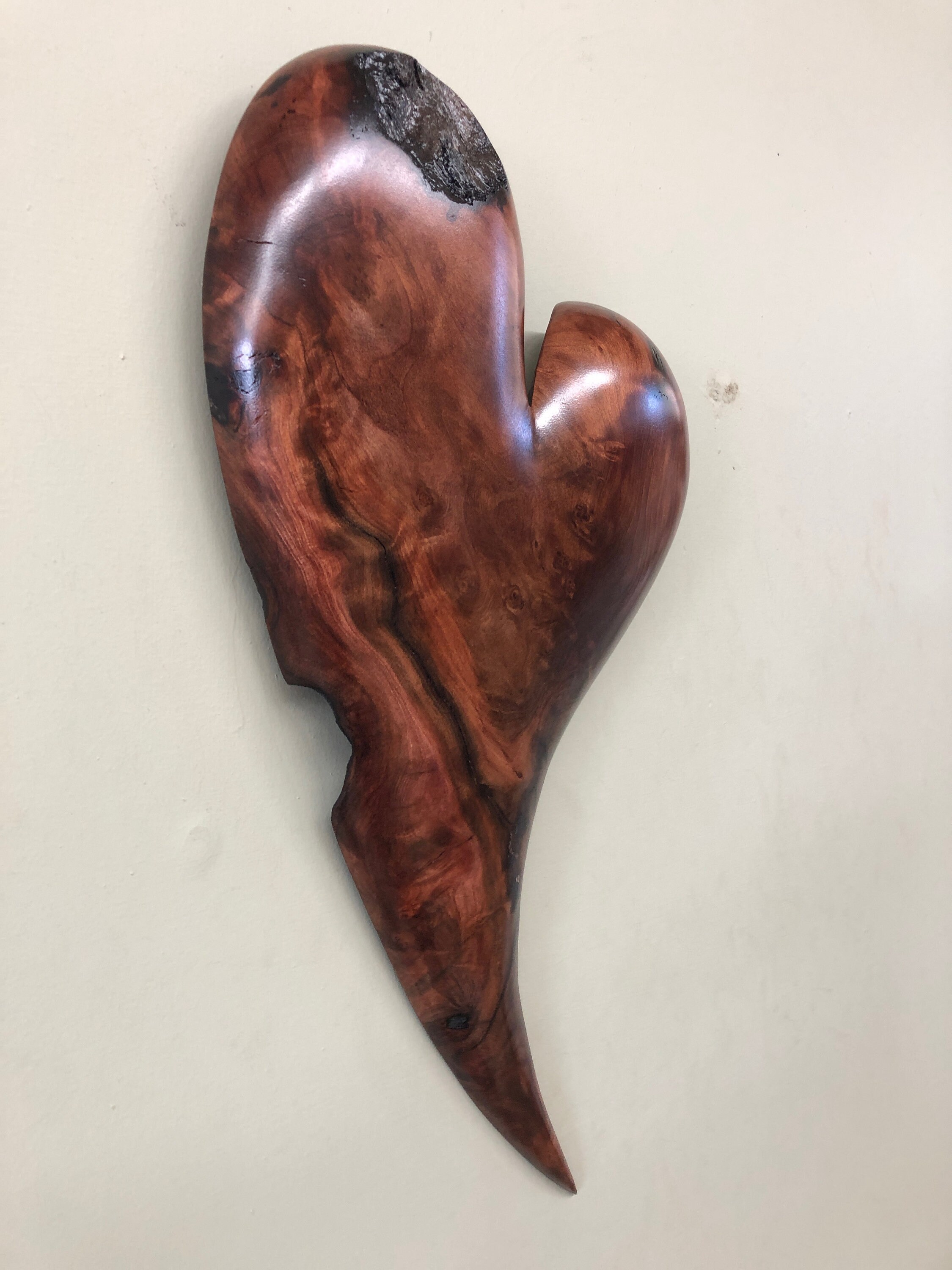 Personalized Redwood Wedding gift present wooden wall heart art wood ...