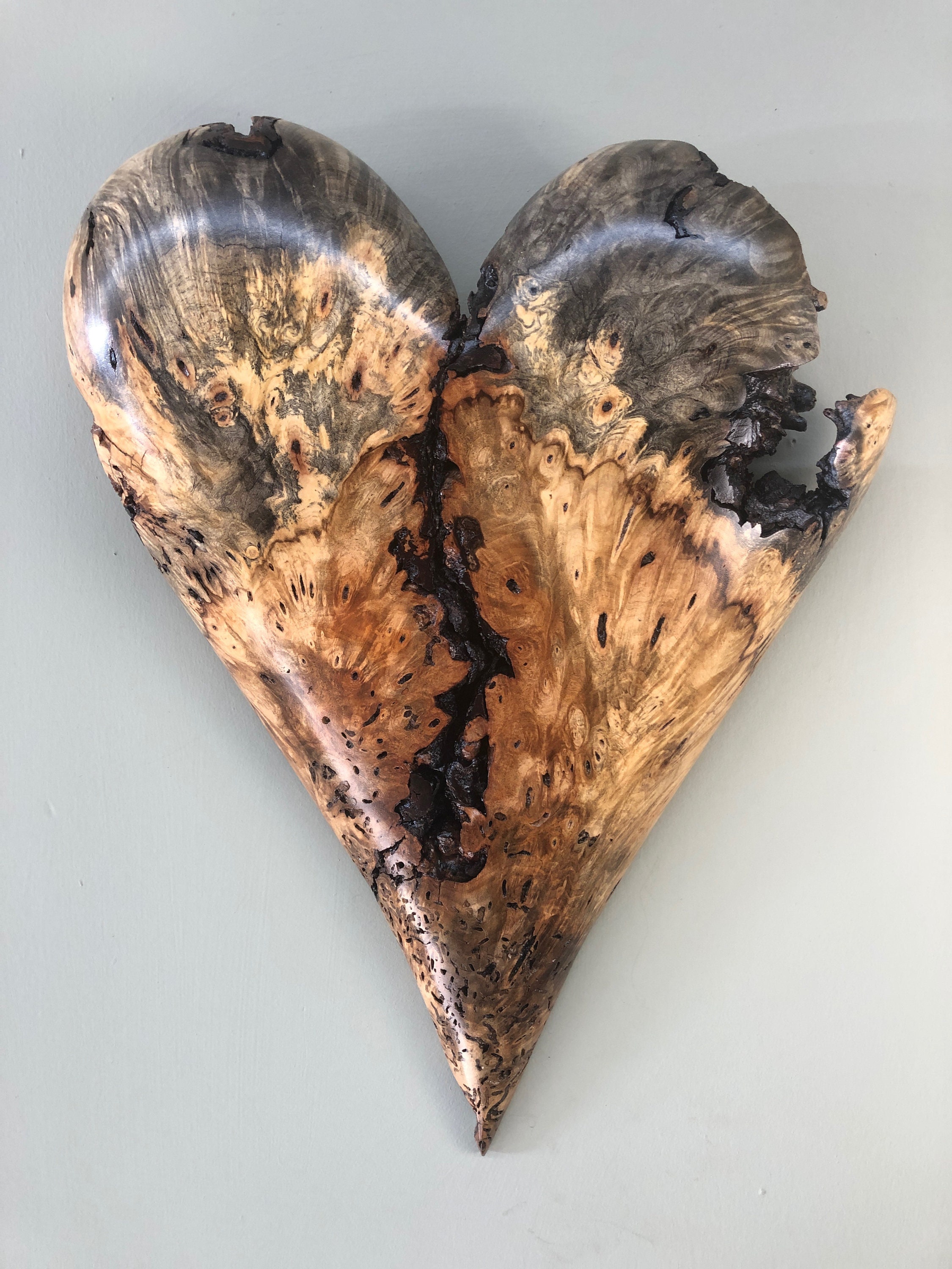 Heart best gift ever 50th Anniversary gift present art wood carving