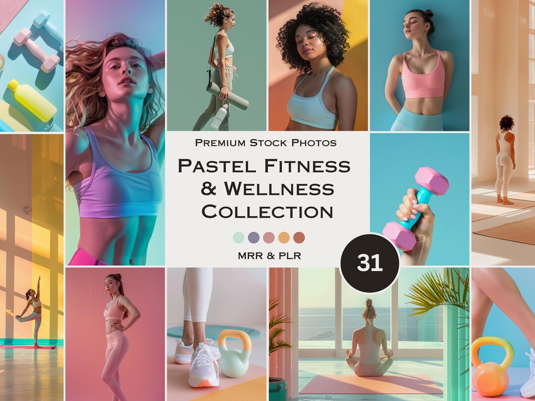 Pastel Fitness and Wellness Stock Photos Athlete Workout Lifestyle Gym ...