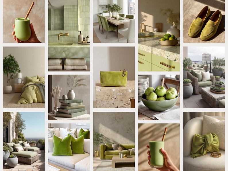 Muted Lime Green Stock Photos Travel Editorial Modern Aesthetic Photos ...