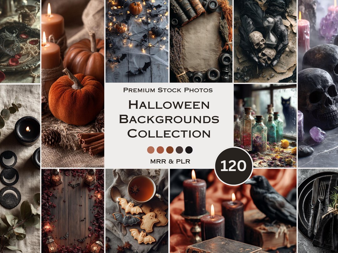 Halloween Backgrounds and Flat Lays Stock Photos Spooky Pumpkin Candy ...