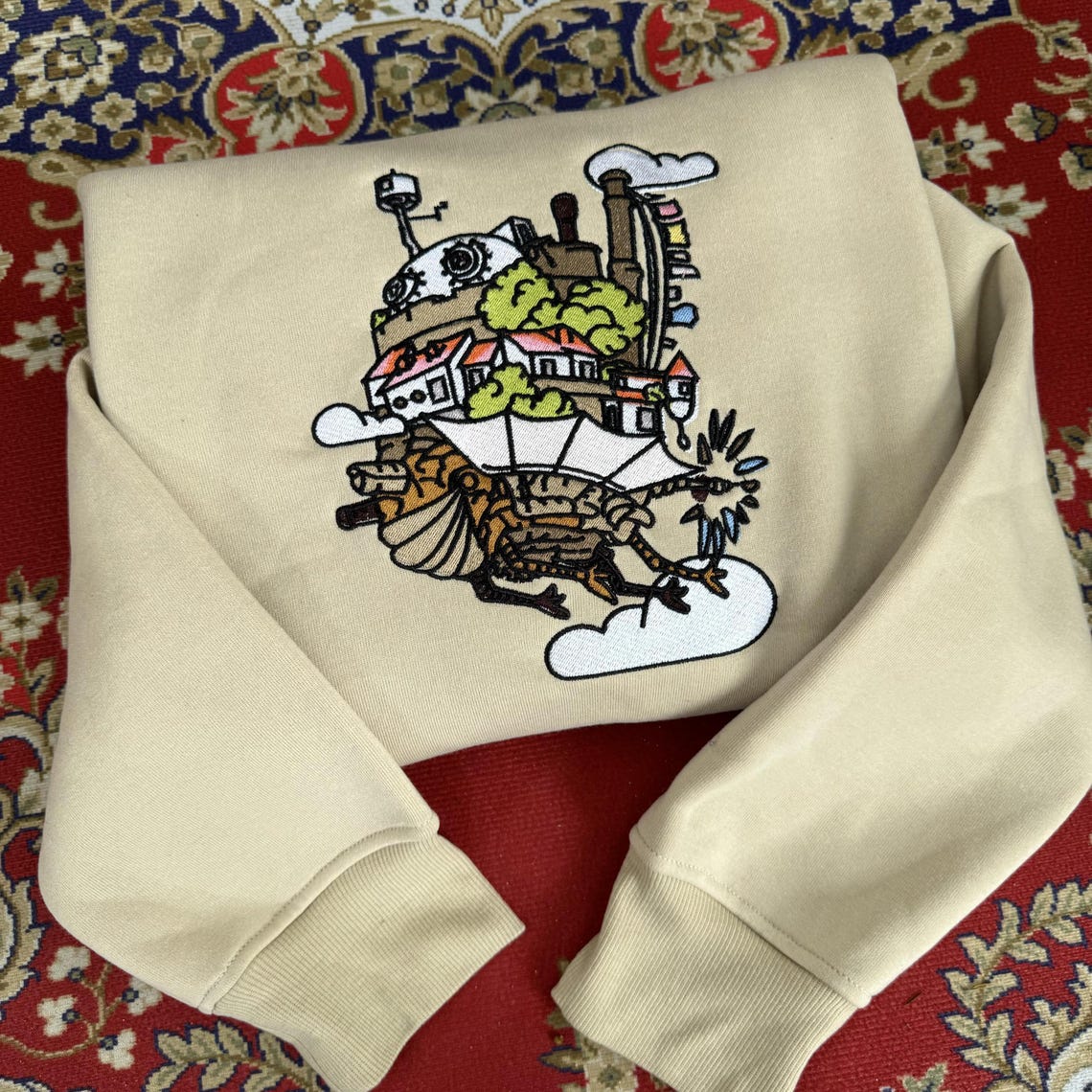 Howls Moving Castle Embroidered Sweatshirt, Magical Castle Embroidered ...