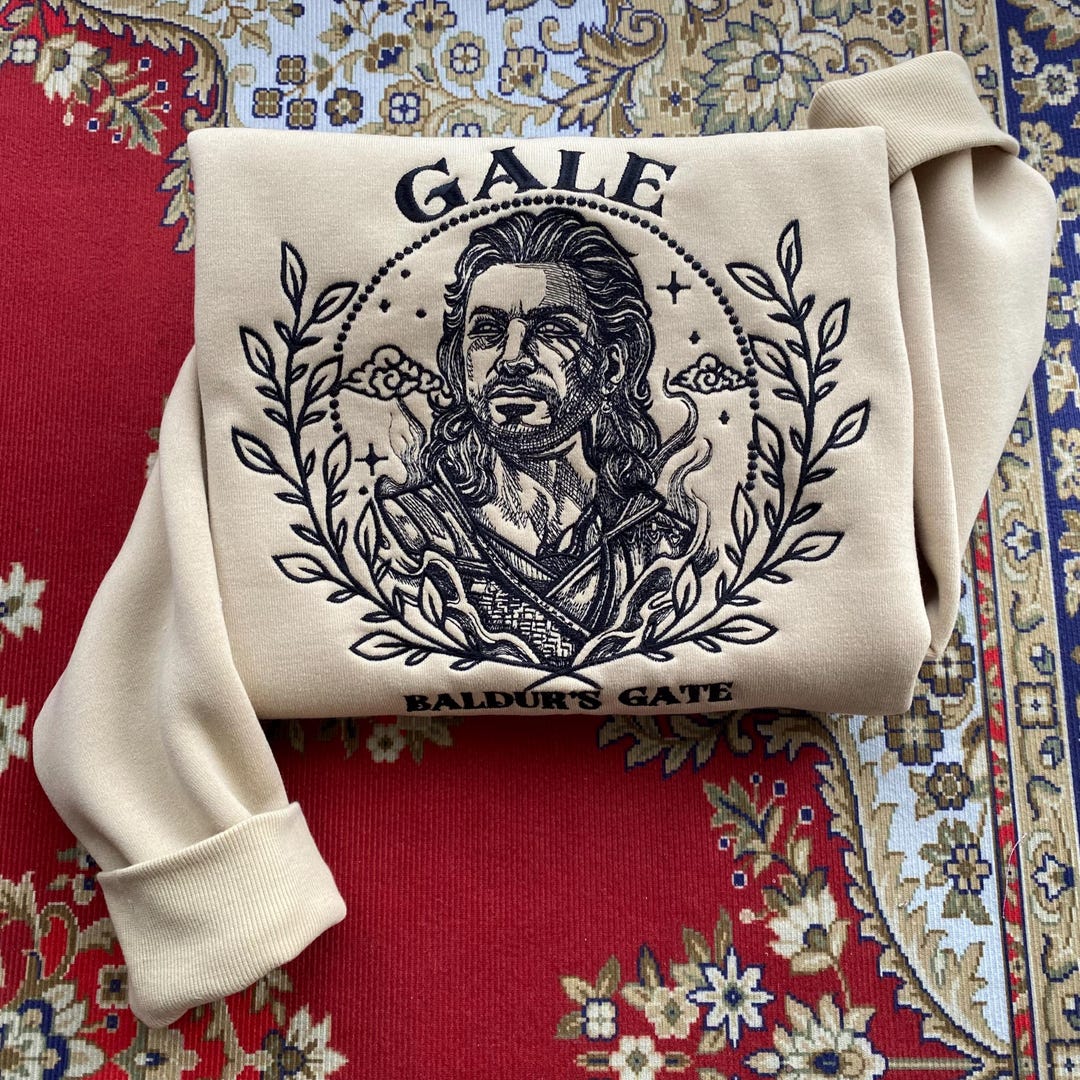 Gale Embroidered Sweatshirt, Baldur's Gate 3 Embroidered Hoodie, BG3 ...