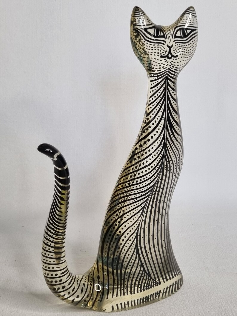 Lucite Sculpture "cat", Signed Abraham Palatnik – Brazil, Op Art, 1970s ...