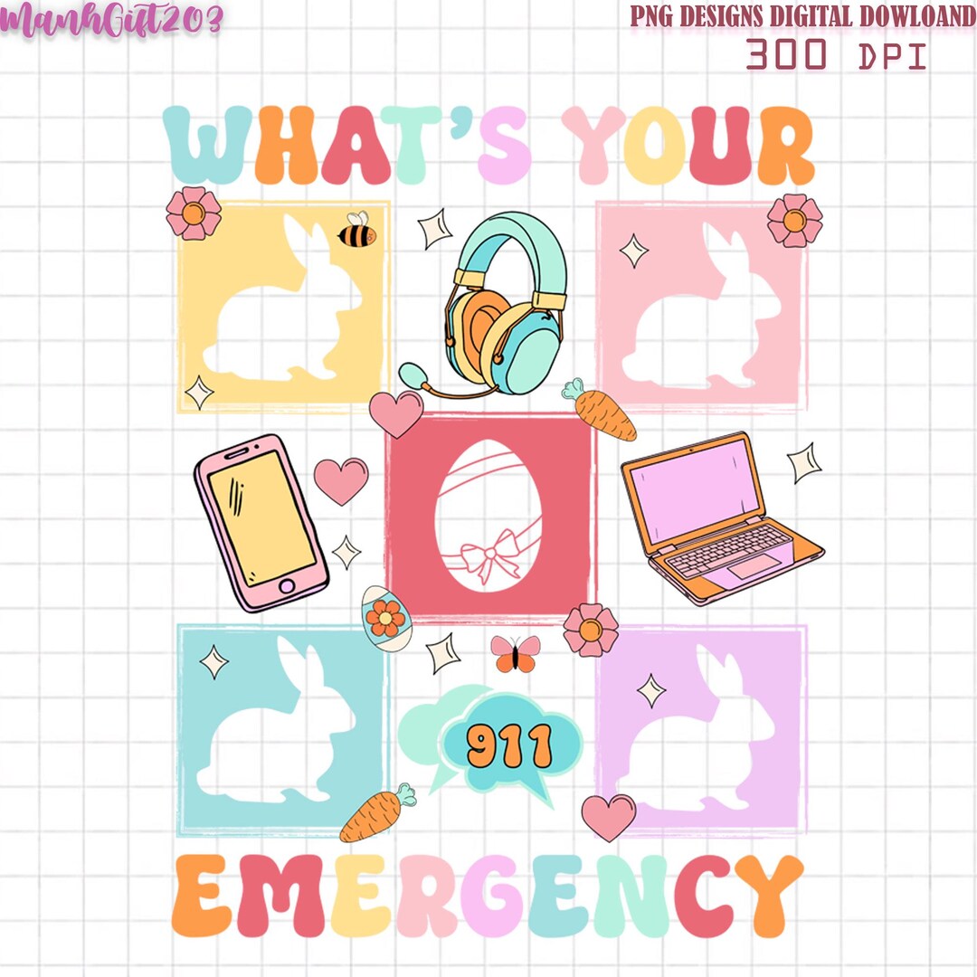What's Your Emergency Dispatcher Easter Png, Easter Day Dispatcher Png ...