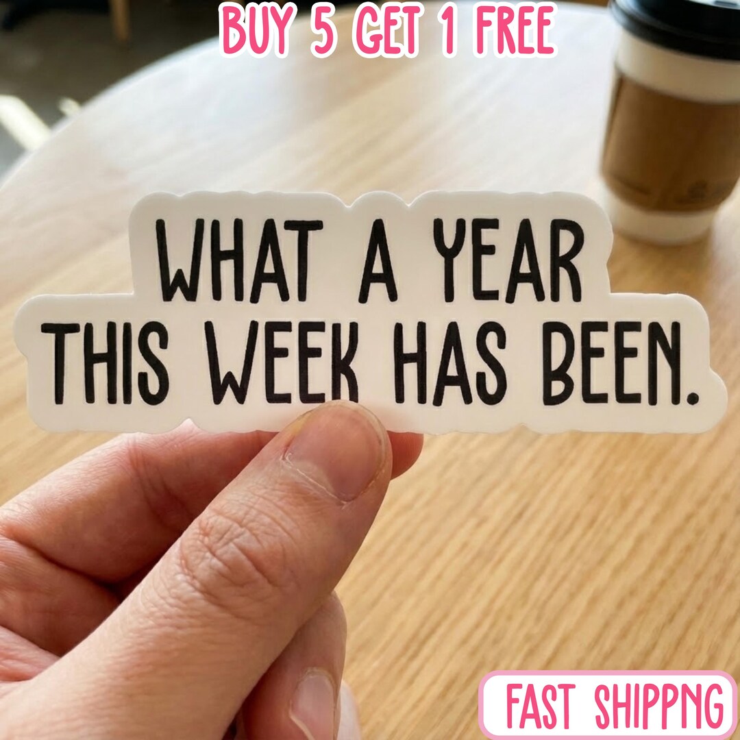 What a Year This Week Has Been Sarcastic Sticker - Etsy
