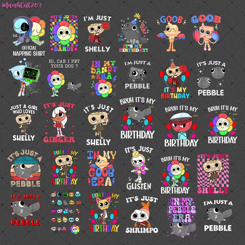 Dandy World Stickers - Etsy