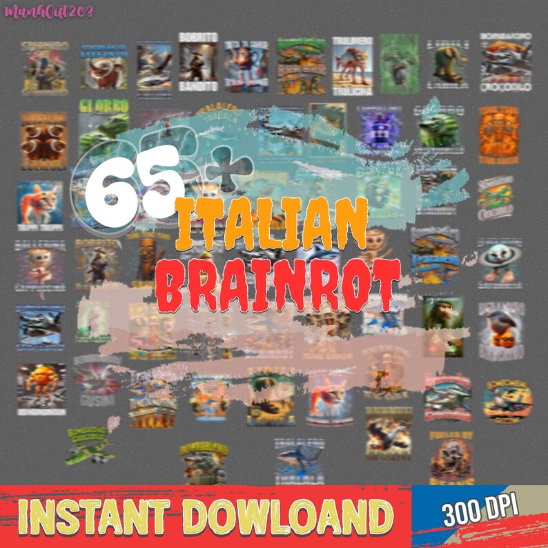 65+ Italian Brainrot Homage Png Bundle, Italian Brainrot Shirt Design ...