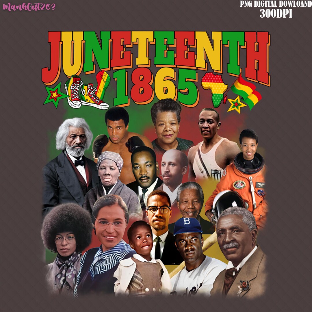 Juneteenth 1865 History Characters Png, Black History Png, Juneteenth ...