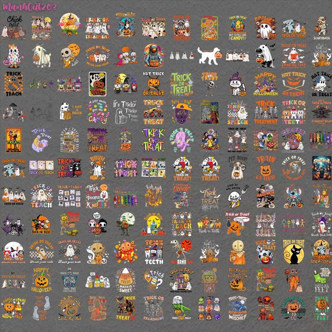 130+ Halloween Bundle Png, Trick or Treat Bundle Png , Best Seller ...