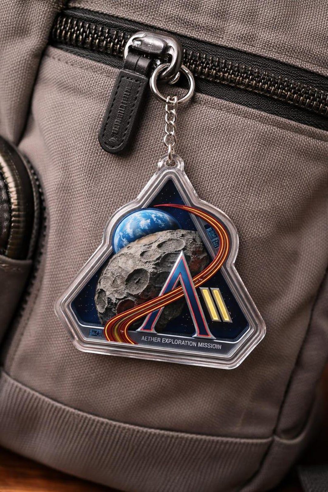 Llaveros Artemis II, etiqueta retro de la NASA, logotipo espacial ...