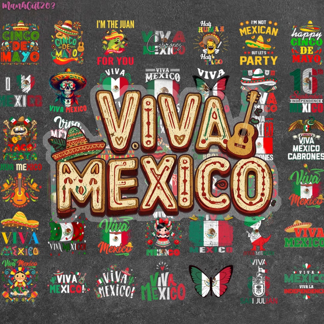 40+ Viva Mexico Png Bundle, Mexico Png Bundle, September 16th, Mexican ...