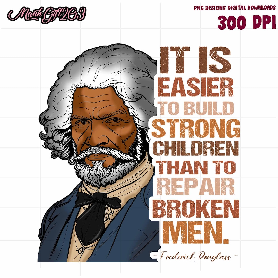Frederick Douglass Quote for Black History Month PNG, Black History PNG ...